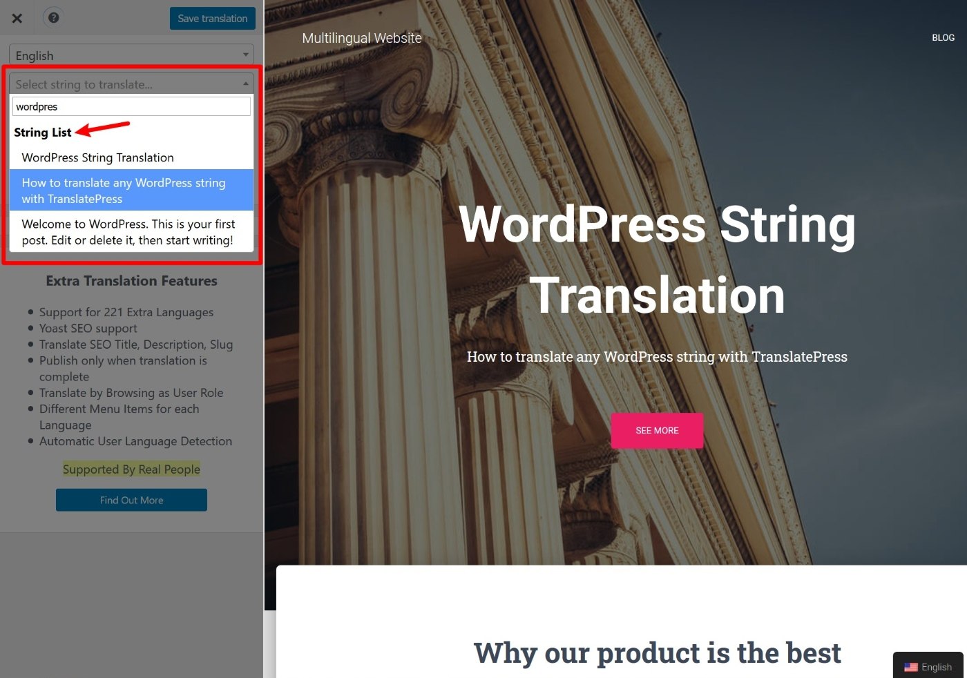 WordPress String Translation: Tutorial & Easiest Plugin for Any String