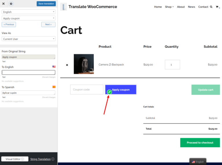 How to Translate WooCommerce Checkout Page and Cart Page (Easy)
