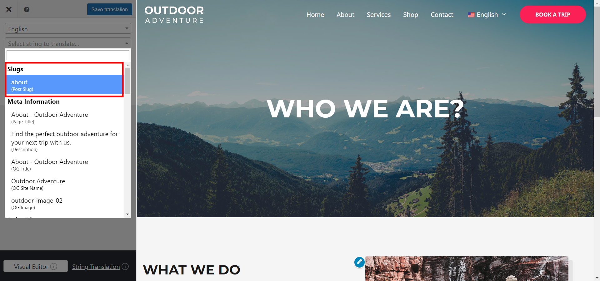 How to Translate a Web Link in WordPress - TranslatePress